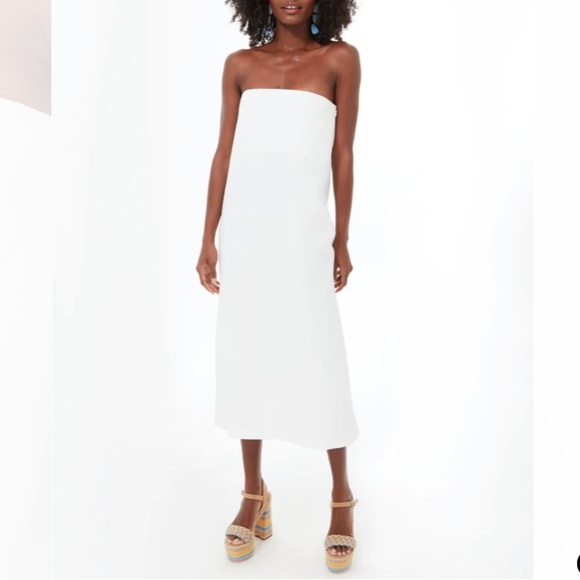 Tuckernuck | Dresses | Strapless Ivory Crepe Marin Dresstuckernuck ...